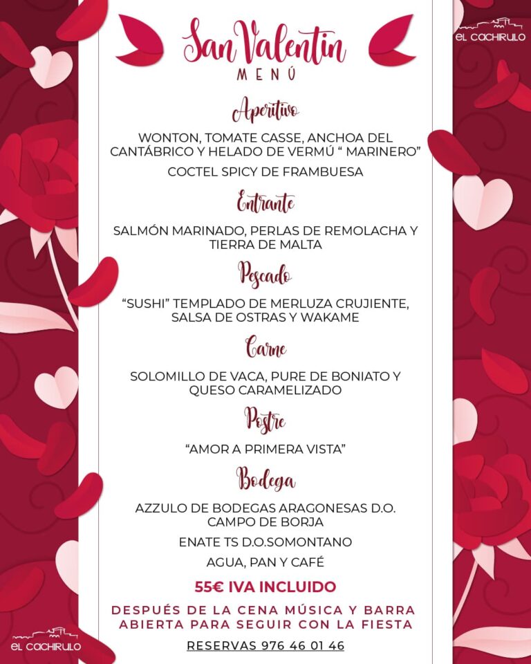 CENA SAN VALENTÍN 2024 - eventos.elcachirulo.es